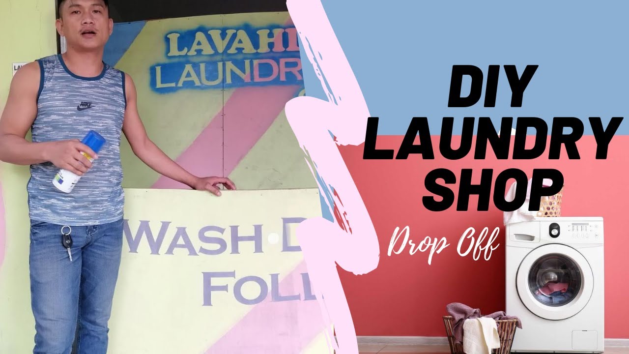 DIY Drop Off Laundry Shop Installation - YouTube