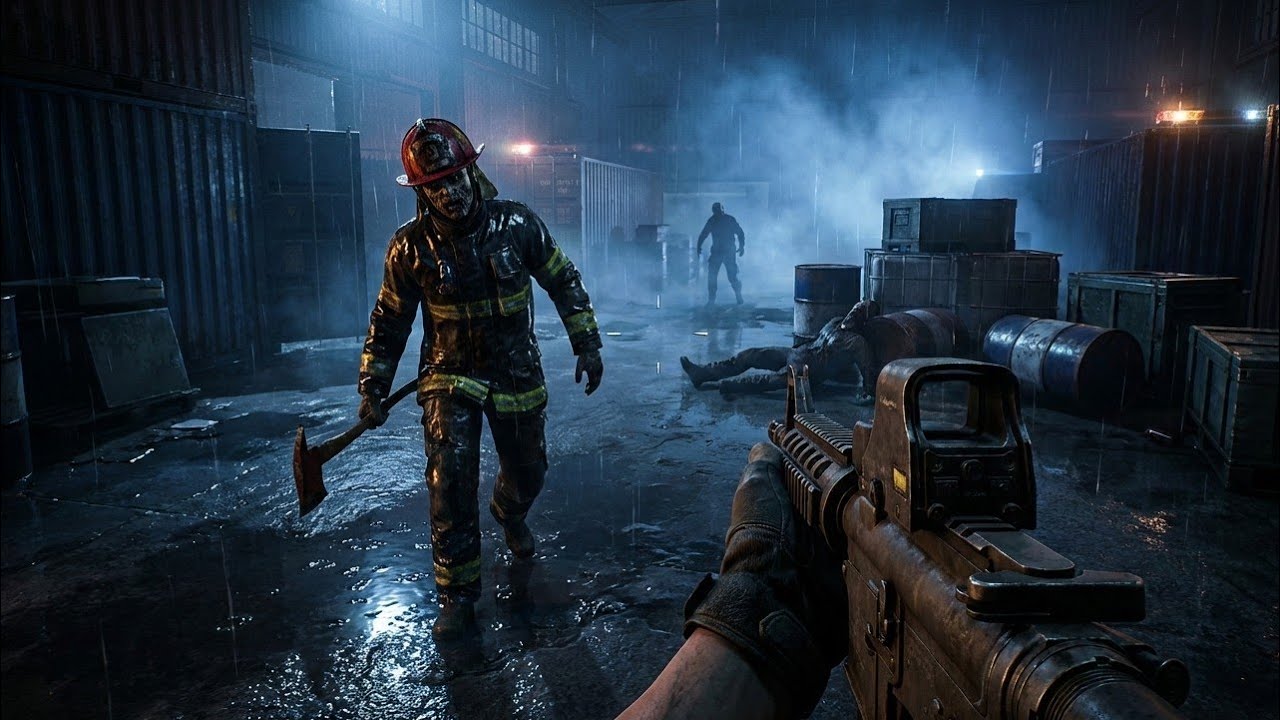 Firefighter Zombie Attack 😱 | Scariest FPS Zombie Game Gameplay || # ...