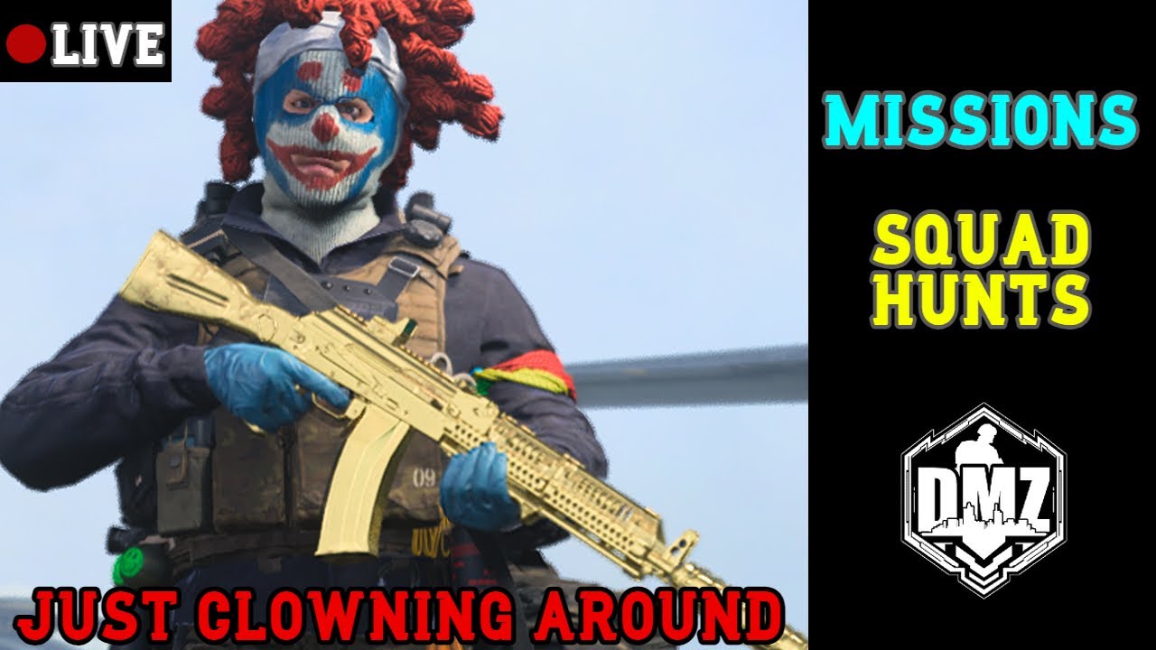 🟣LIVE -DMZ//MISSIONS//SQUAD HUNTS - YouTube