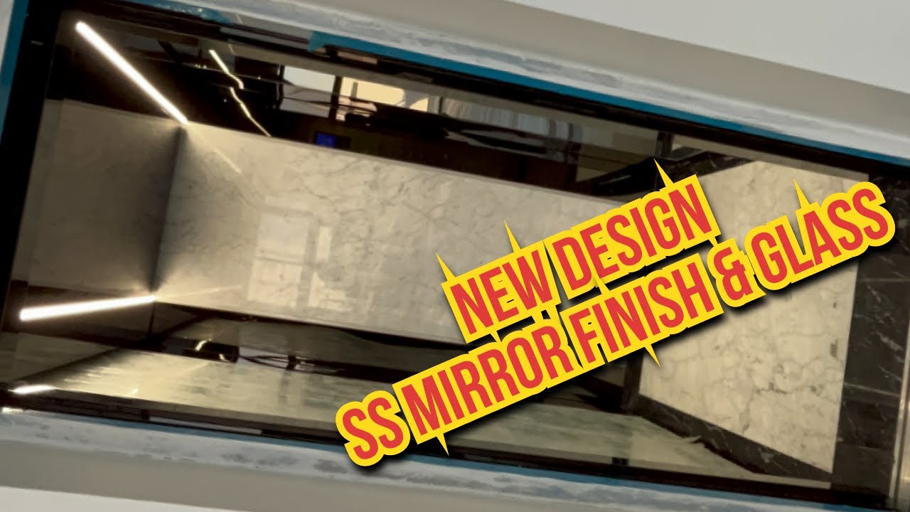 SS mirror with glass finish / fuji/ passenger lift/ new design cabinet ...