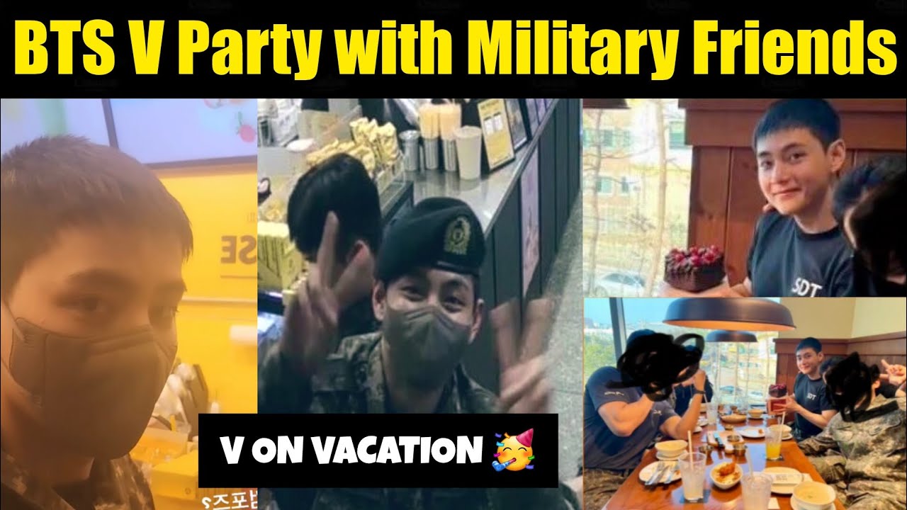 BTS V Party with Military Friends 😍| BTS V FRI(END)S Release Party full ...