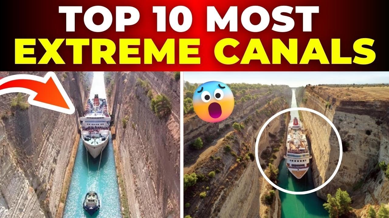 extreme NARROW CANALS AND WATERWAYS in the world that will AMAZE you ...