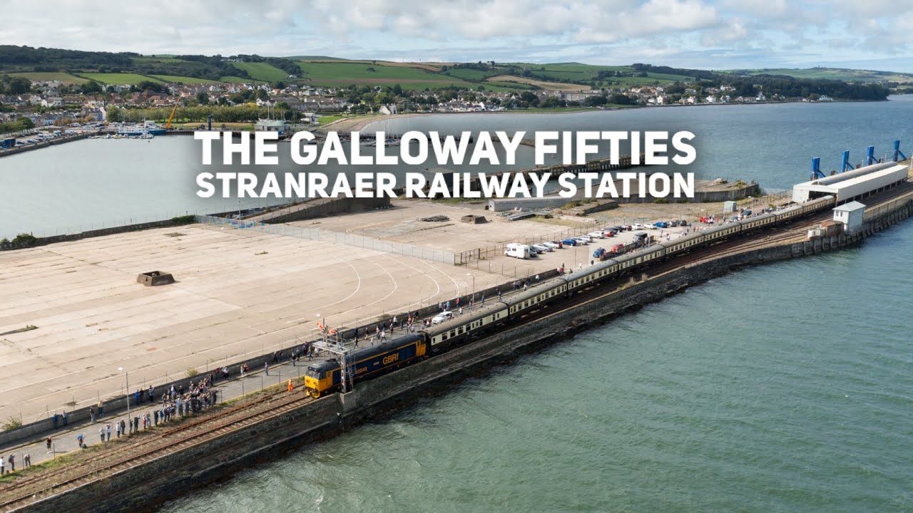 The Galloway Fifties Rail Tour arriving at Stranraer Railway Station ...