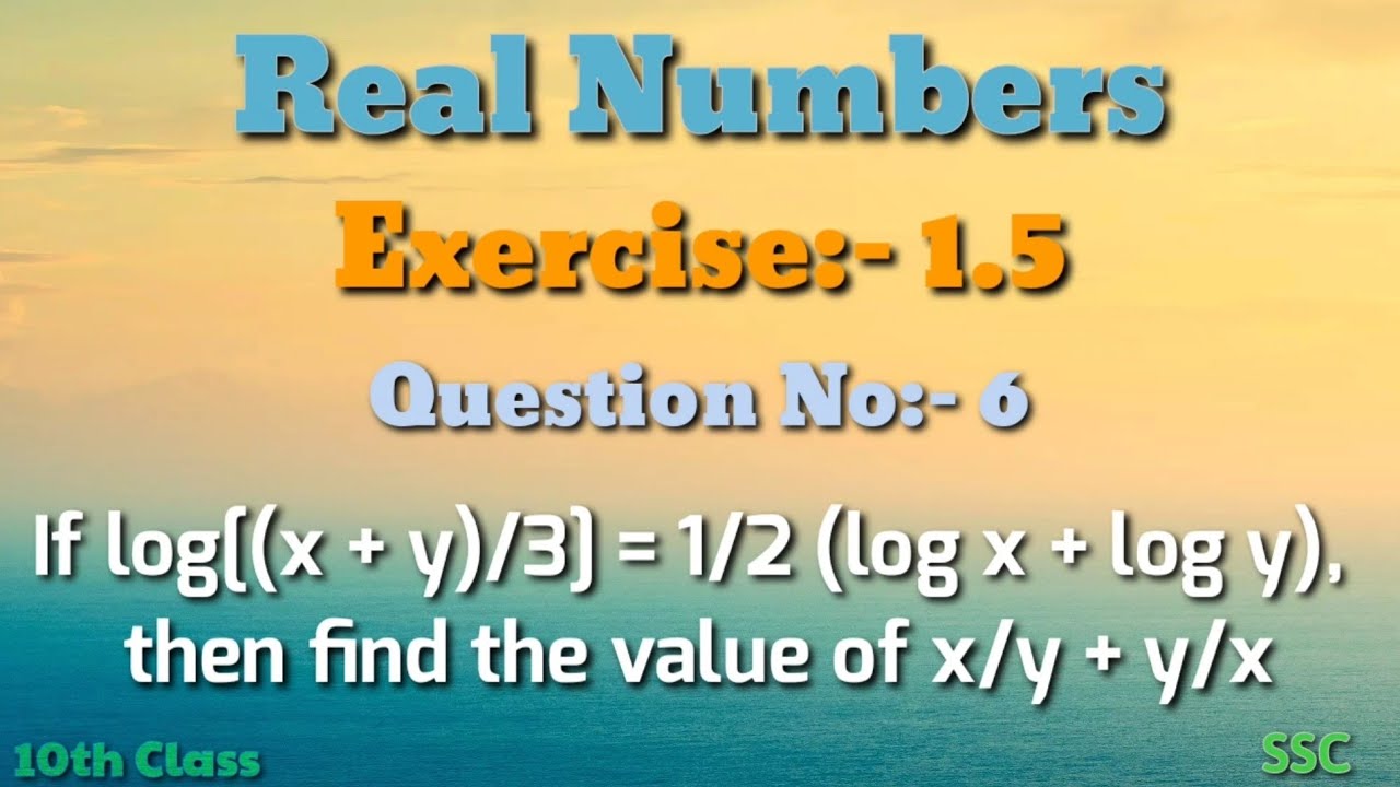 Real Numbers||Exercise:- 1.5||Question No:- 6||10th Class||SSC||Maths ...