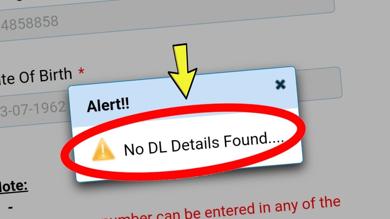 Fix Parivahan | No DL Details Found Problem Solved - YouTube