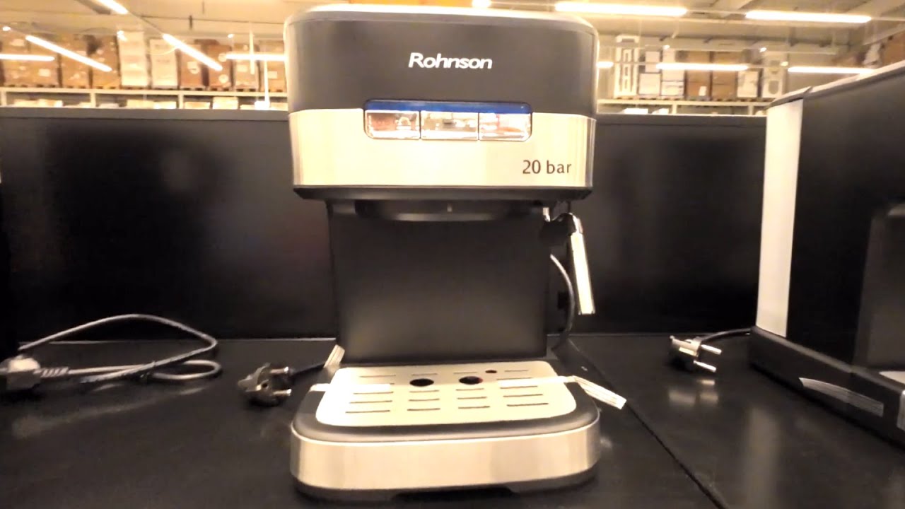 Rohnson R-989 Espresso Coffee Maker - YouTube