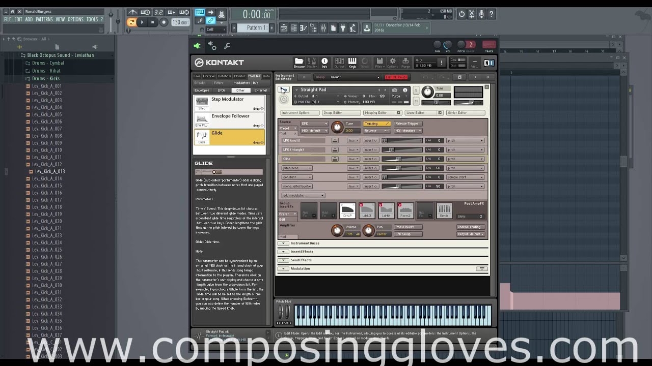 Kontakt From The Ground Up 57 - Sequencer, Envelope Follower, and Glide Portamento - YouTube