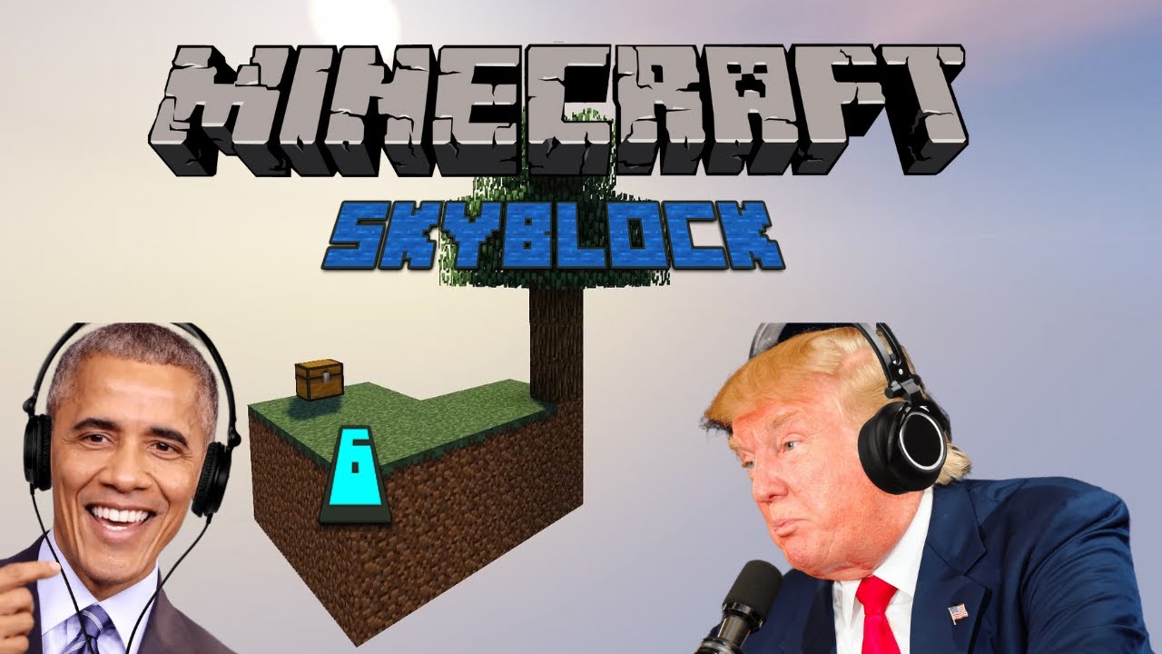 US Presidents Play Minecraft Skyblock 6 - YouTube
