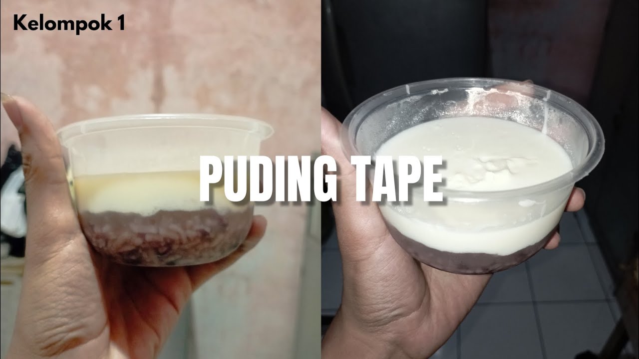 Proses Pembuatan Puding Tape ketan (Kelompok 1 Biologi) - YouTube