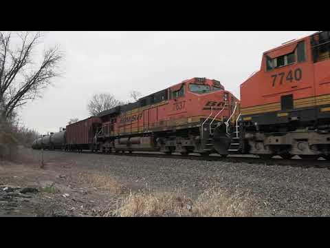 [4K] NS eastbound Crude Oil Train has 2 BNSF engines trailing at Cove PA #shorts #short # ...