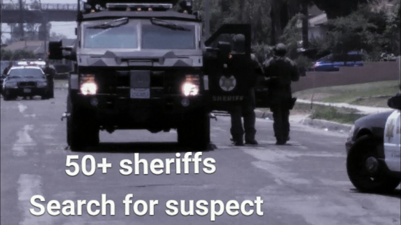 Whittier swat search for suspect / swat deployed flash bang and breach ...