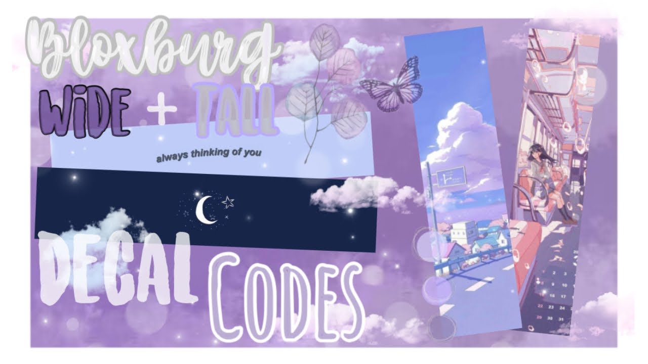 Bloxburg | Wide and Tall Decal Codes Part 3 - YouTube