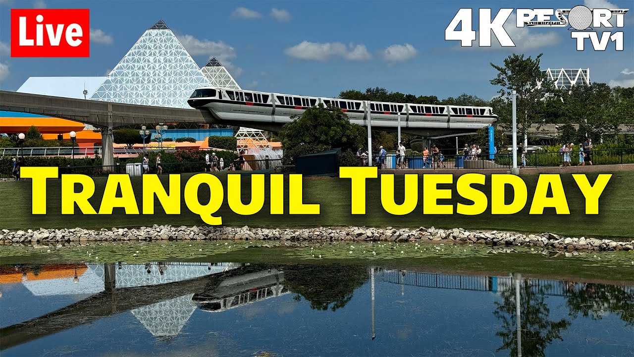 🔴4K Live: Tranquil Tuesday at Epcot in 4K - Walt Disney World Live ...