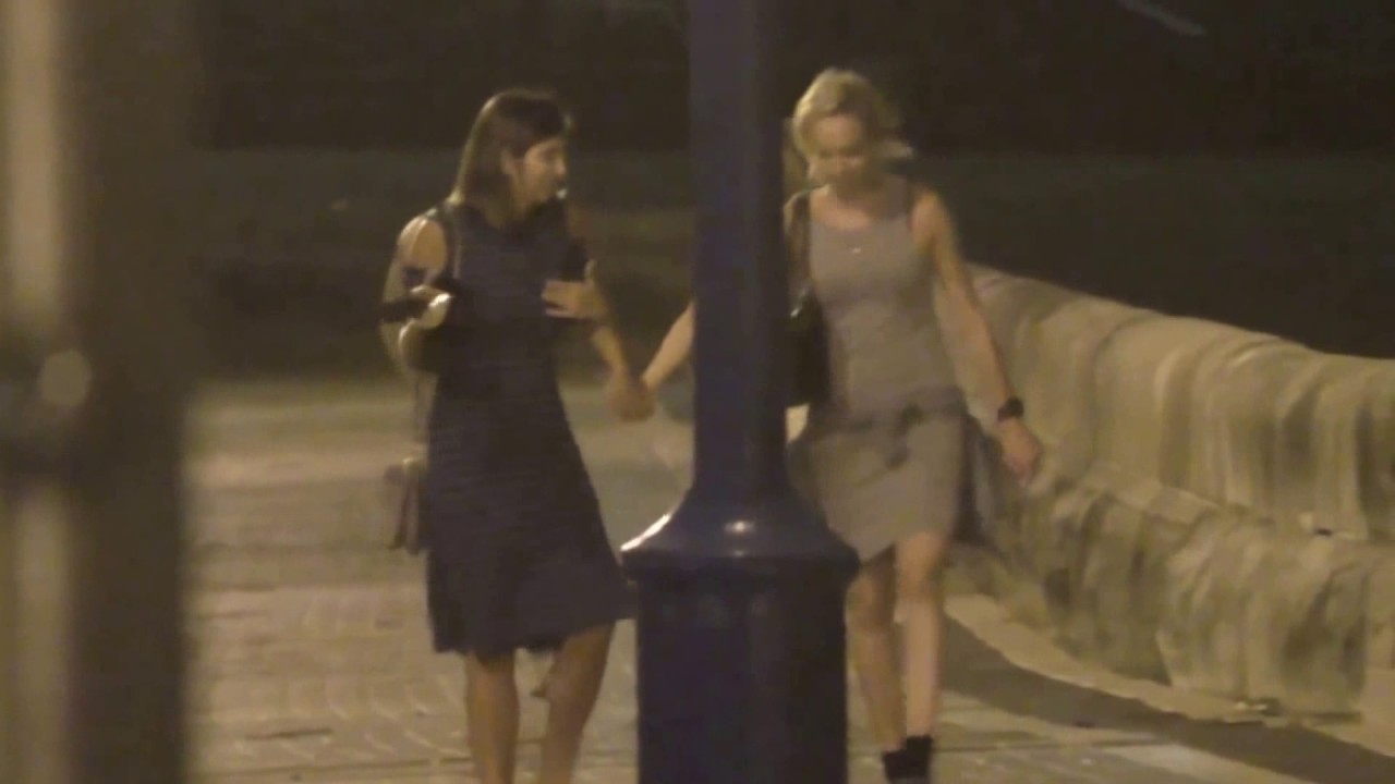 Two Hot Drunk Girls in High Heels on Holiday - YouTube