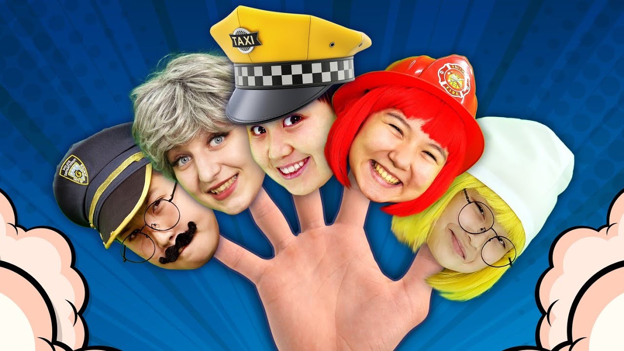 Police Doctor Fireman Finger Family + More Nursery Rhymes & Kids Songs ...