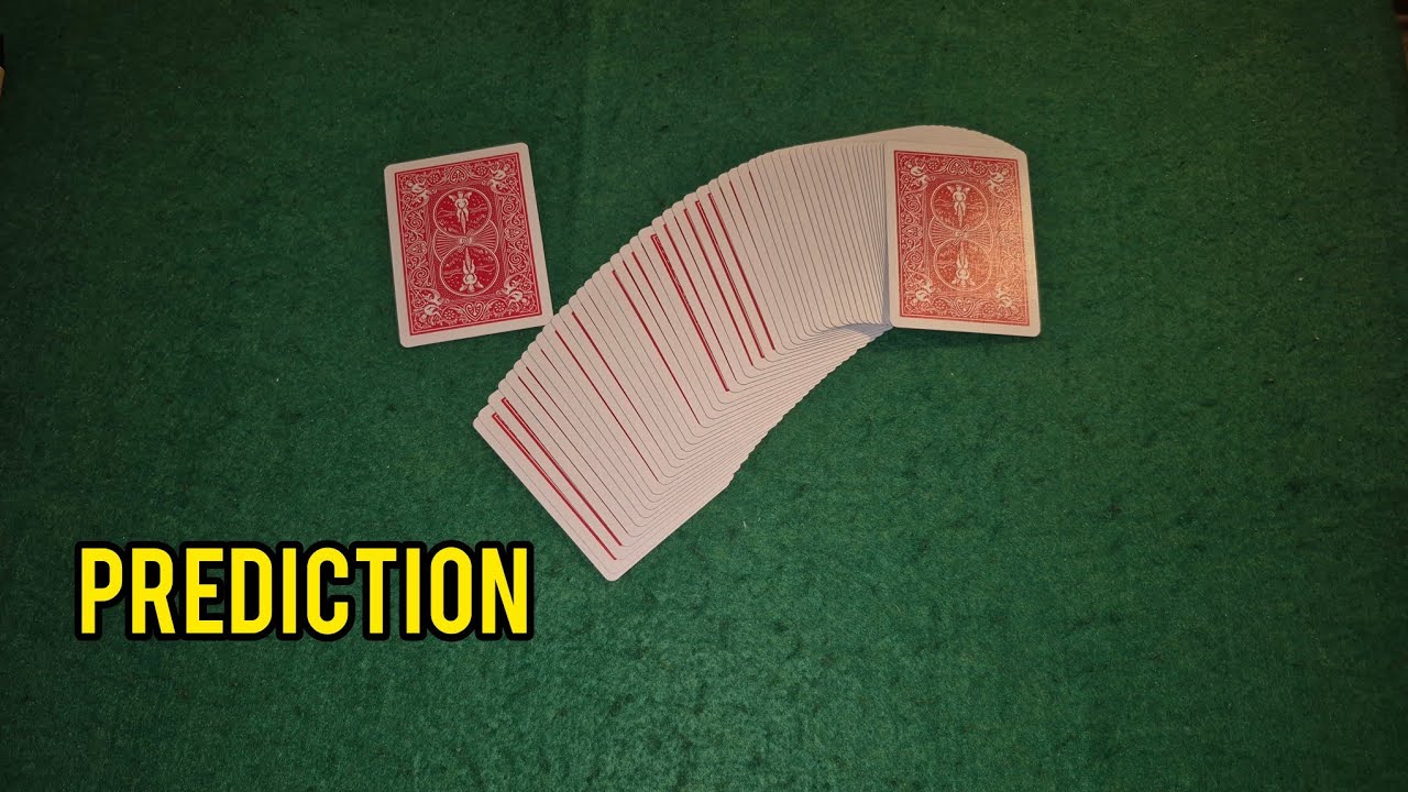 Learn the best prediction card trick ever. - YouTube