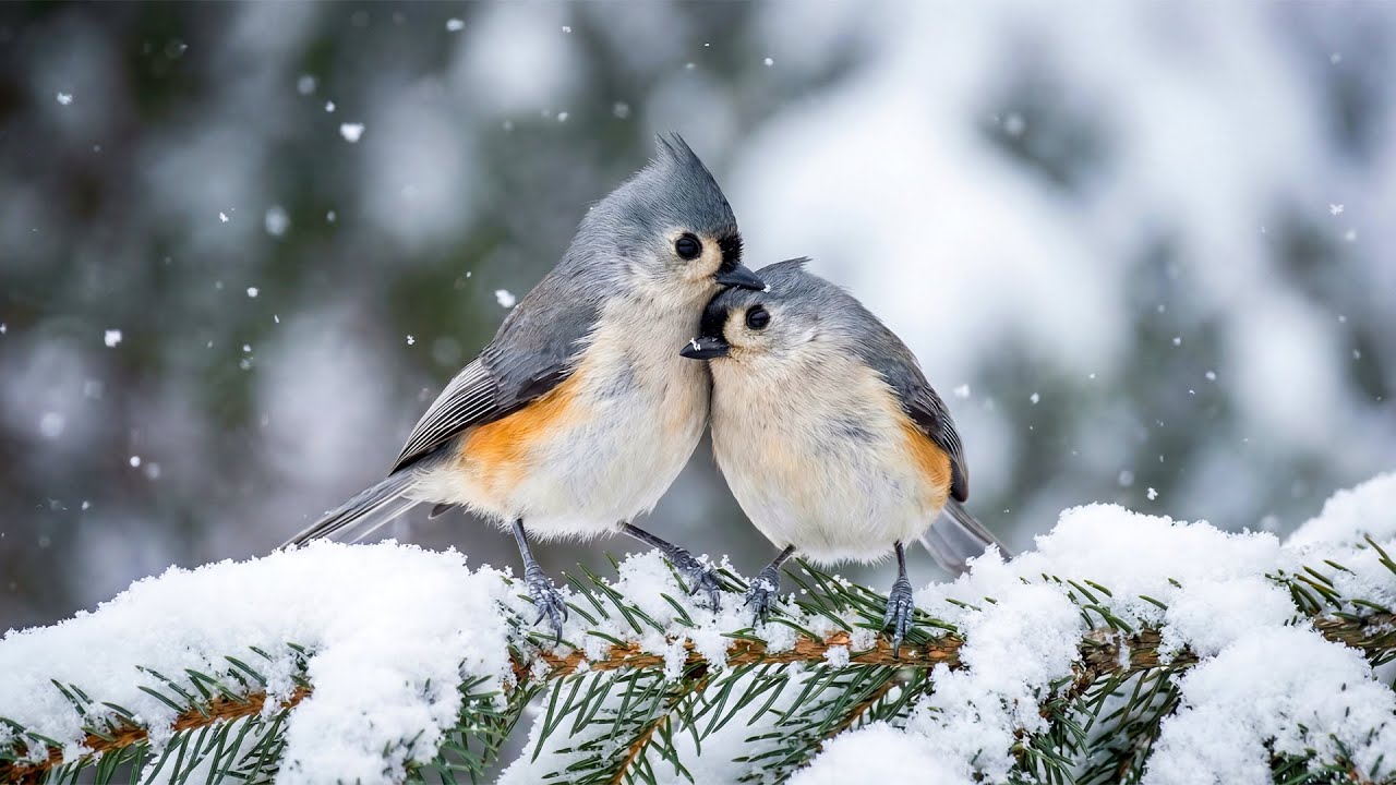 Winter Birdsong & Calm Piano Music | Relaxing Music for Stress Relief ...