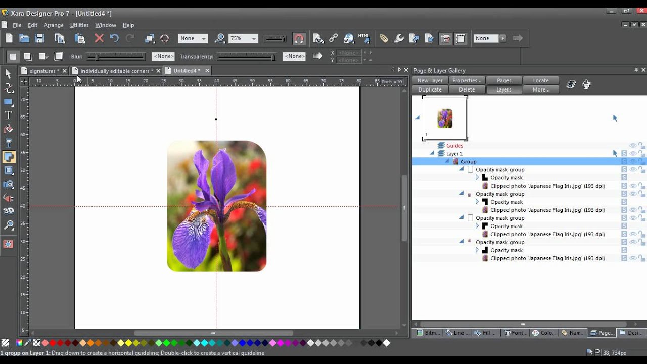 Individually editable corners with Xara Designer Pro - YouTube
