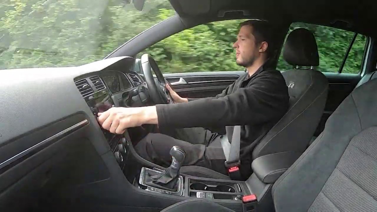 18 plate vw golf r estate white walk around + test drive - YouTube