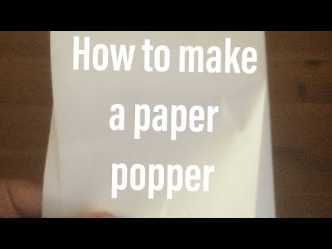 How to make a paper popper - YouTube