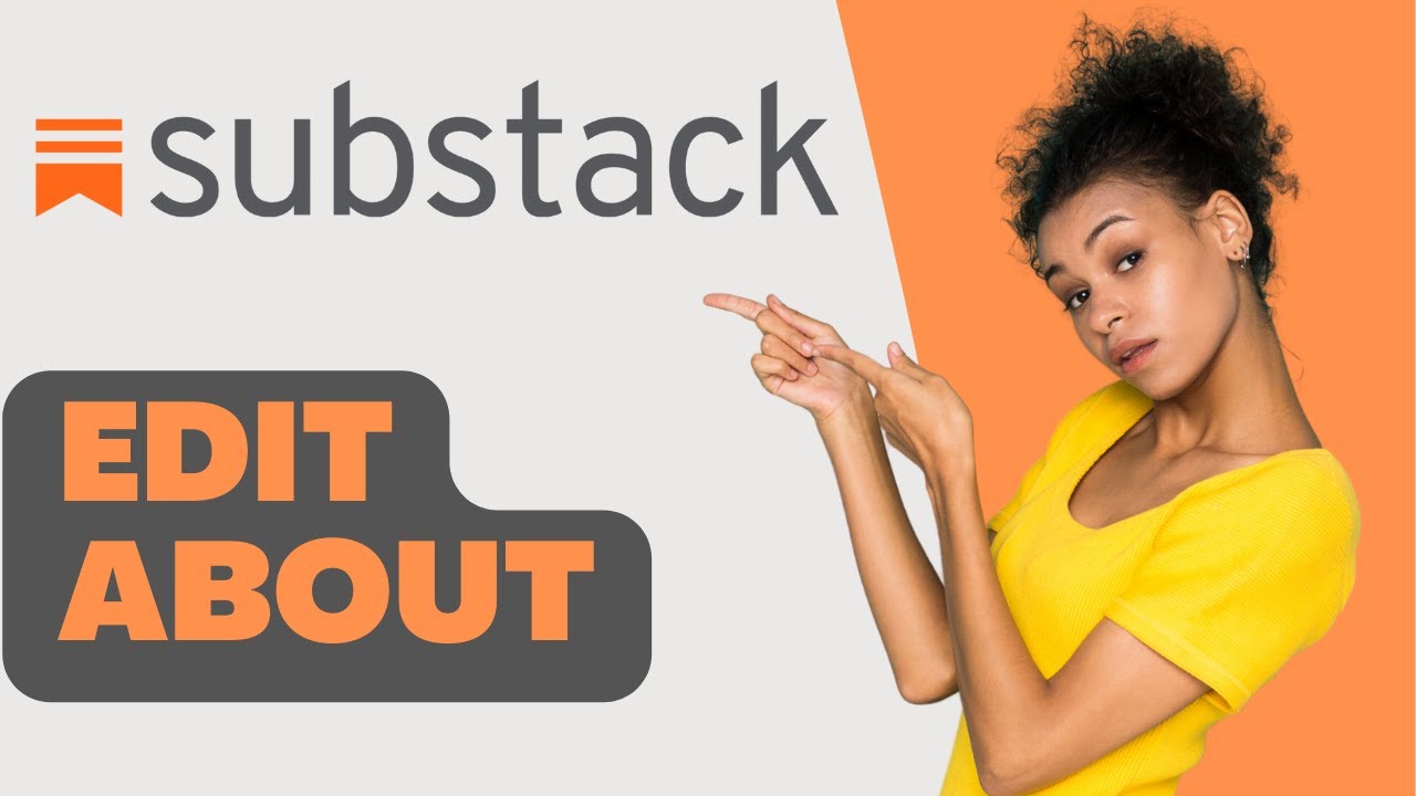 How to Edit Your About Page on Substack - YouTube