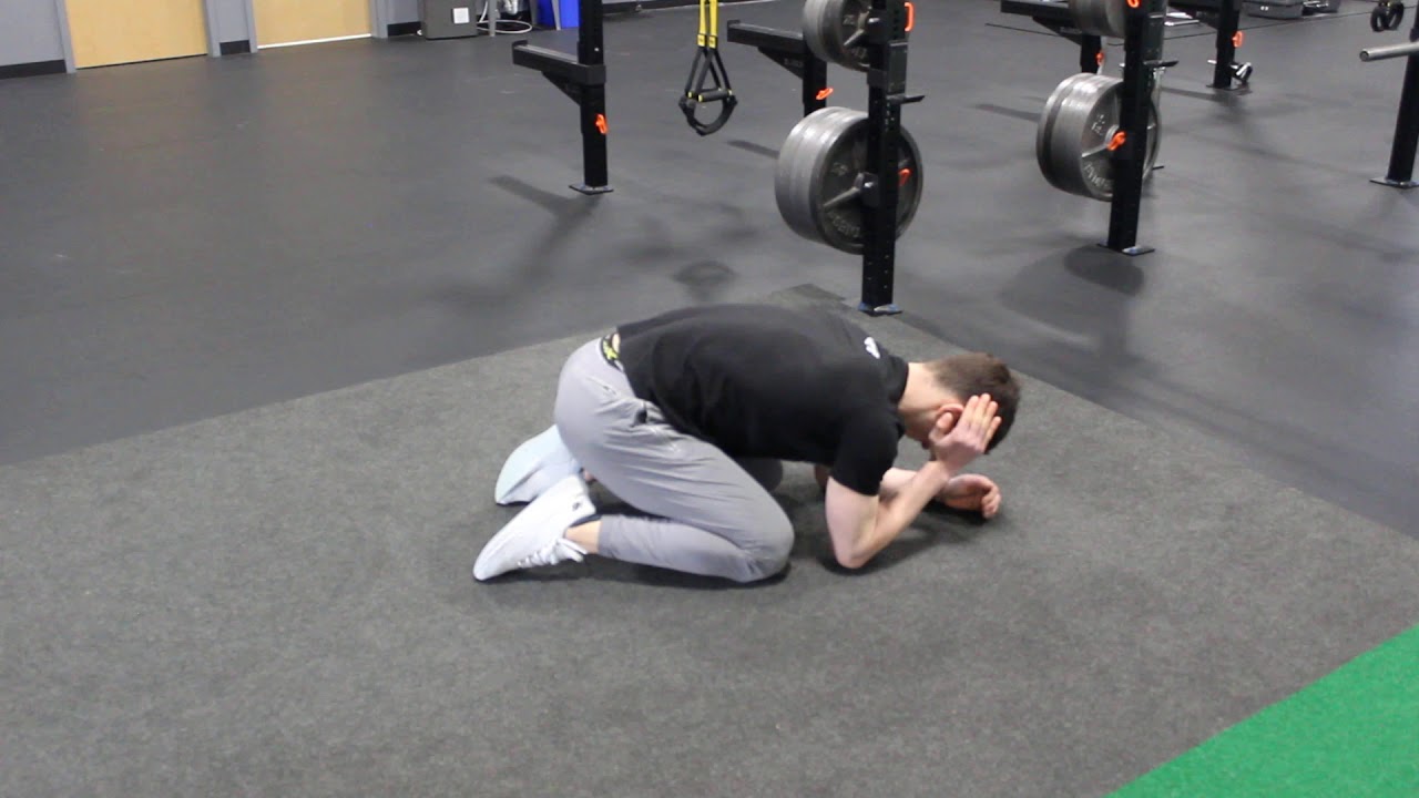 Rocked Back Thoracic Rotation/Extension - YouTube