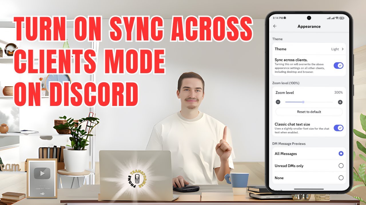 How to Turn On Sync Across Clients Mode on Discord - YouTube