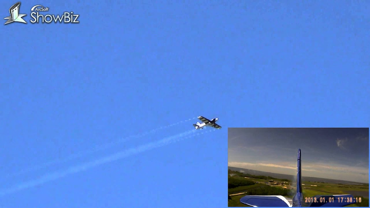 Sbach 342 with smoker and wing tip smoke - YouTube