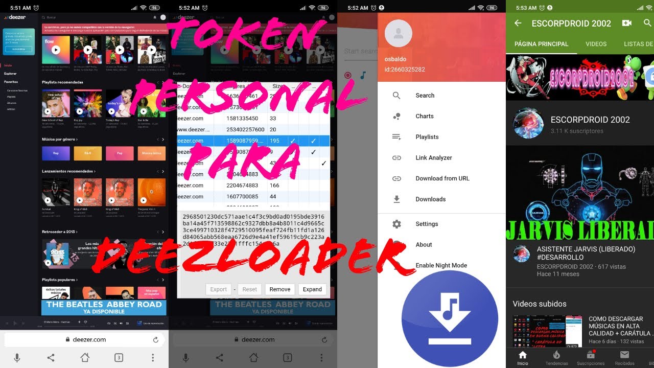 TOKEN PARA DEEZLOADER PERSONAL 🤪😜🤪🤪😜🤪😜😜 - YouTube