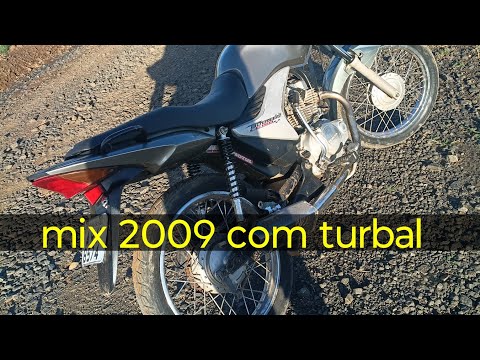 Moto mix 2009 com escapamento turbal fortuna 