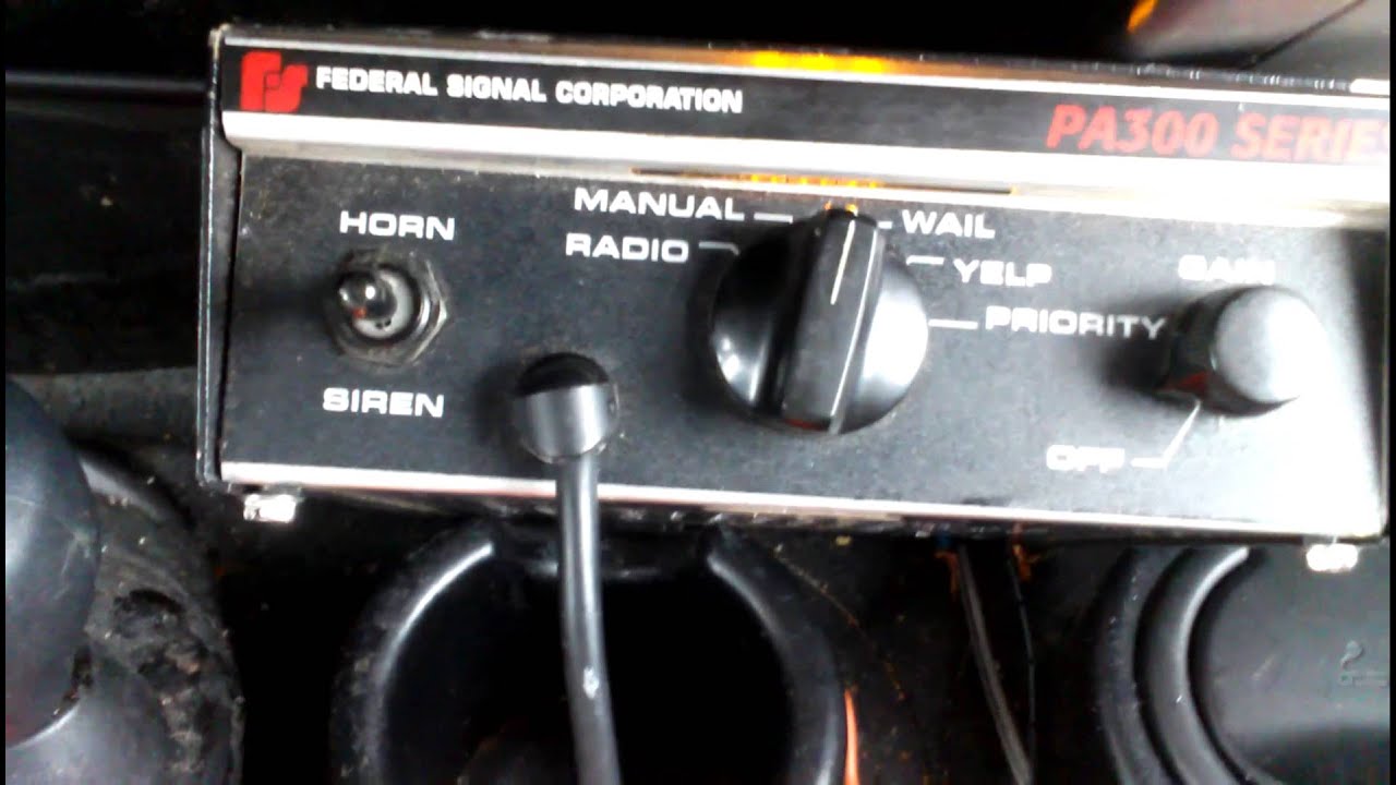 Federal signal pa 300 3-26-15 - YouTube
