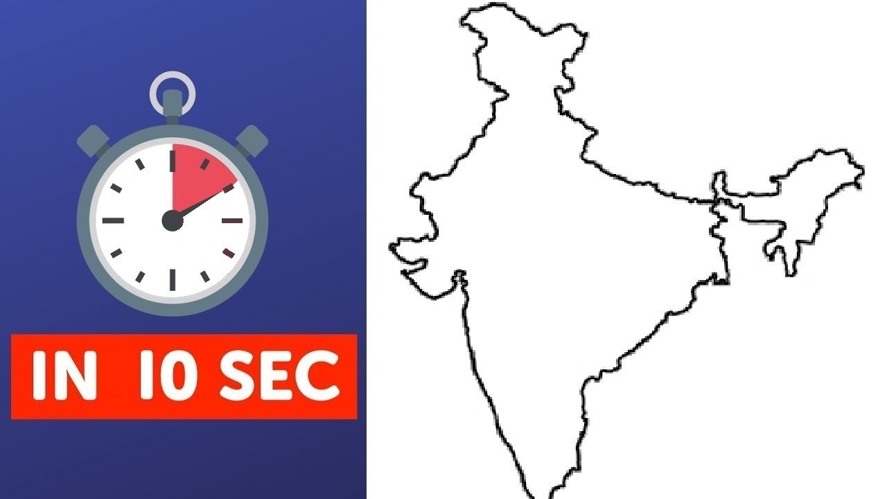 Easy trick to draw the map of India || Easy trick to draw India map ...