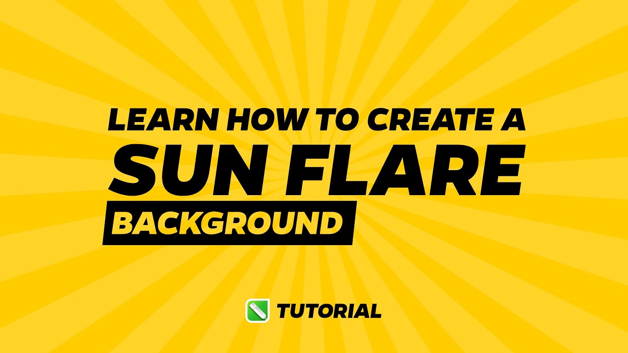 Learn How to Create A Sun Flare Background - CorelDraw Tutorial - YouTube
