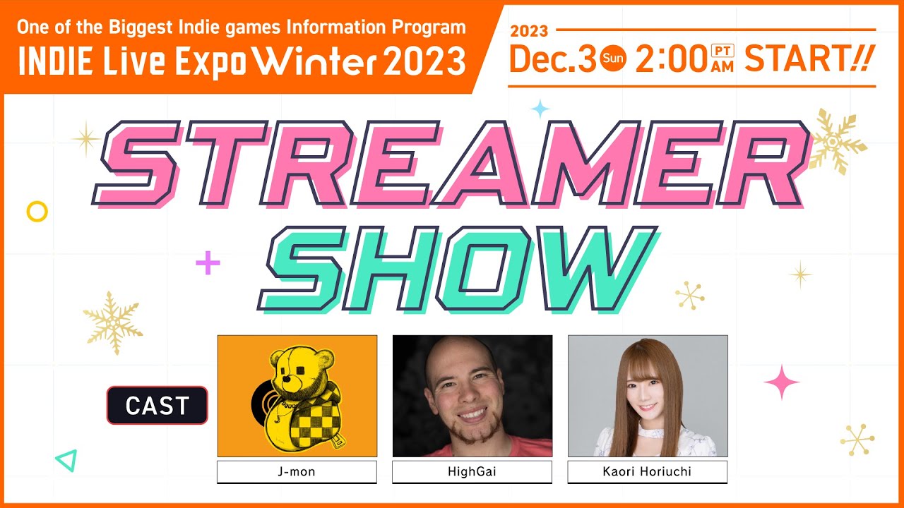 INDIE Live Expo Winter 2023 Day2 (English) Streamer Show - YouTube