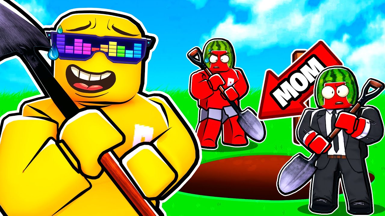 Digging To Find MOM (Roblox) - YouTube