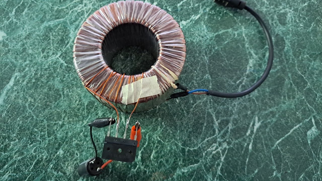 transformador TOROIDAL como bobinar el devanado secundario - YouTube