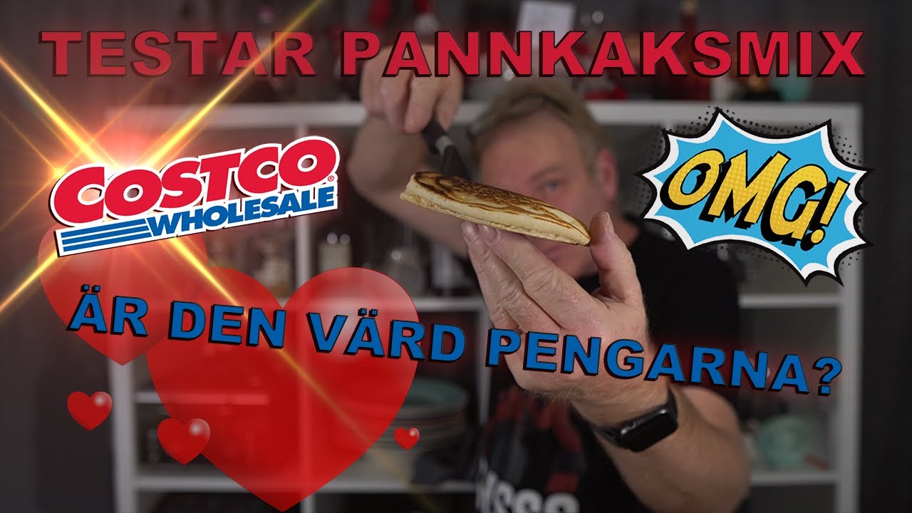 Vi testar Amerikanska pannkaksmix från Costco - YouTube