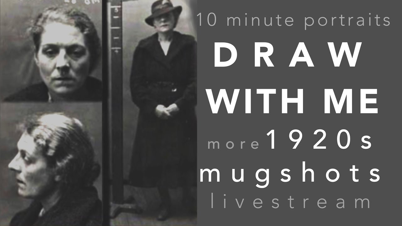 Draw With Me! 10 minute mugshots! - YouTube