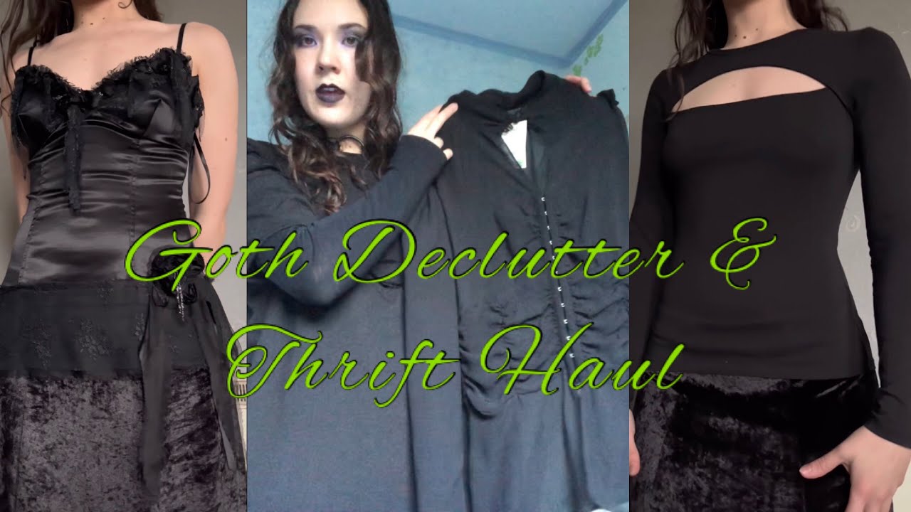 Goth Declutter & Thrift Haul | Heidi Hazardous - YouTube