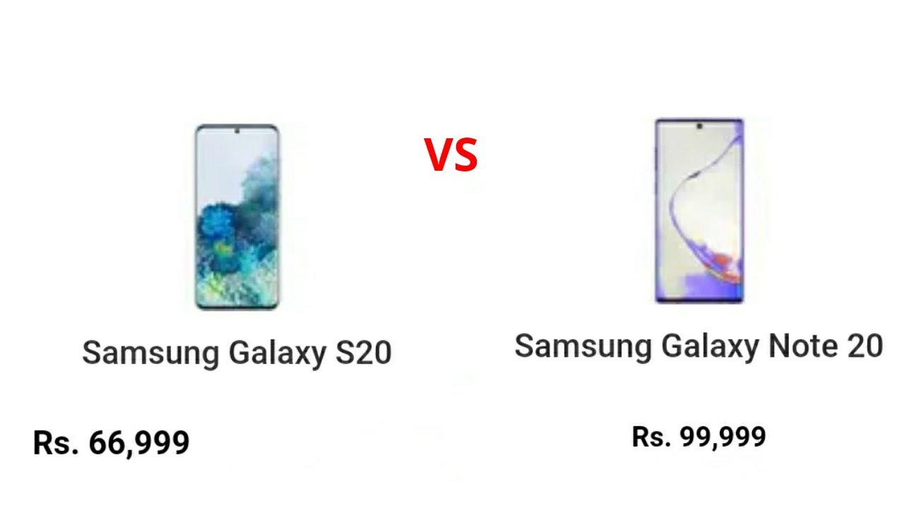 Samsung Galaxy S20 vs Samsung Galaxy Note 20 Full Comparison || - YouTube