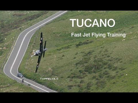 Flying through Mountains Low Level Fly Past Tucano Mach Loop Wales 2018 ...