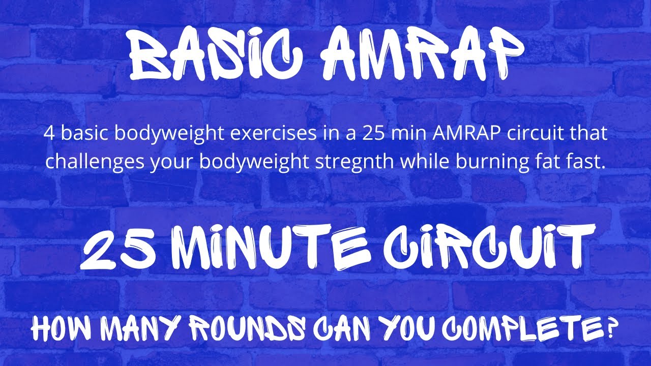 Basic AMRAP Bodyweight Workout - YouTube