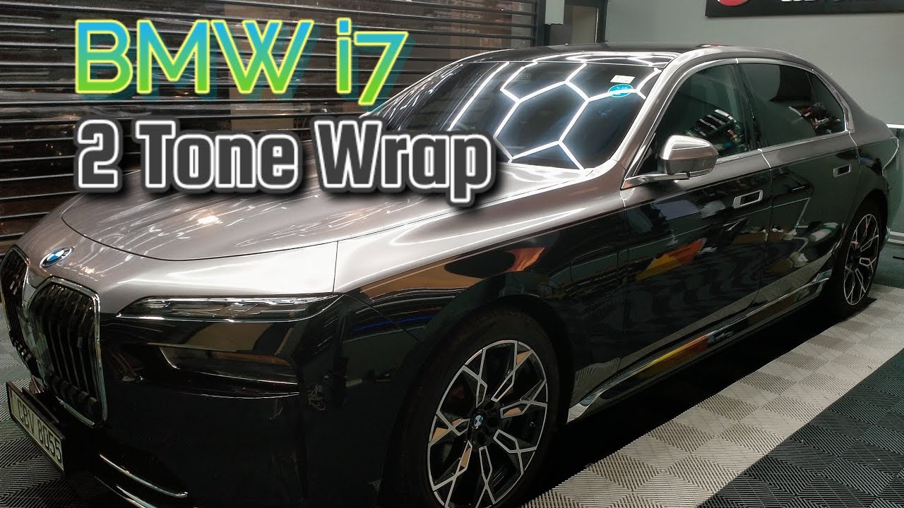 BMW i7 | 2 Tone Wrap | Wrapping | Color Change | SL Wrapping Boy - YouTube