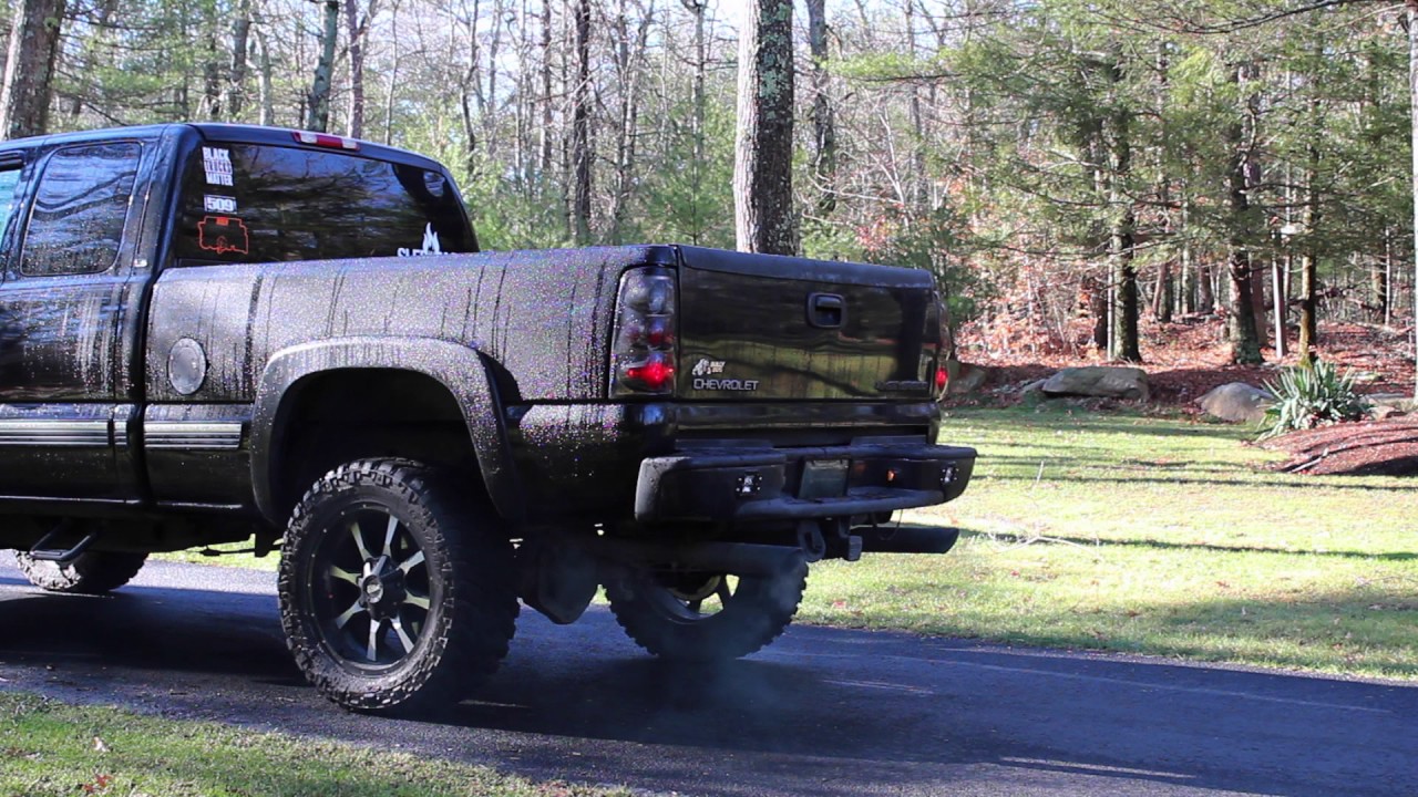 Flowmaster Super 40 On Chevy Silverado 6.0 - YouTube