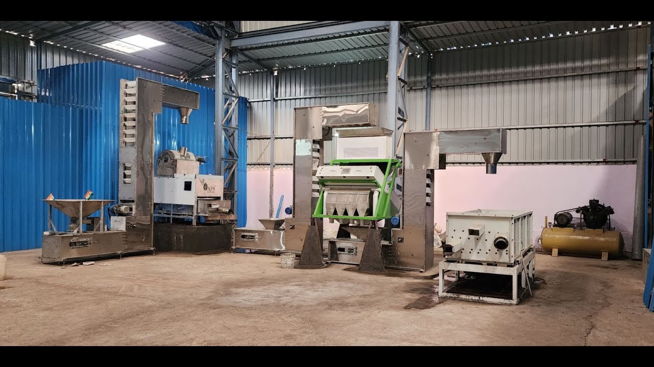 Full Automatic Almond Badam Shelling Plant with Sorting and Grading ...