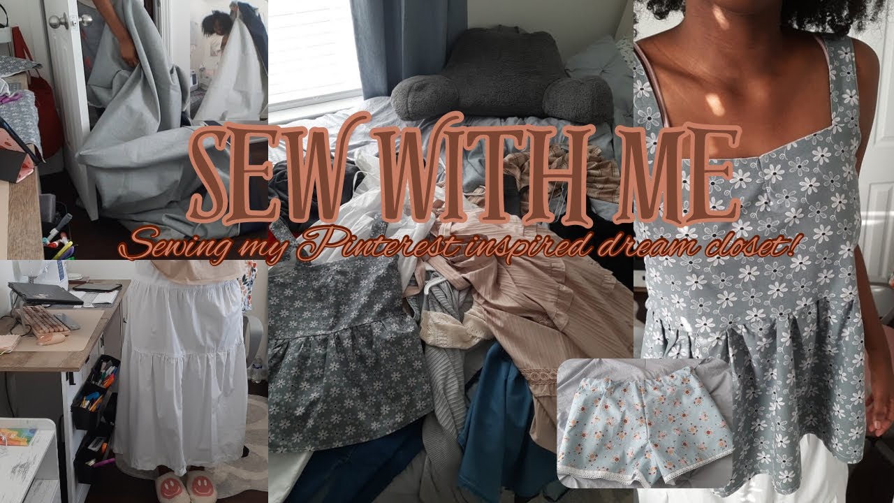 Sewing Pinterest inspired clothes! |Vlog🍀 - YouTube