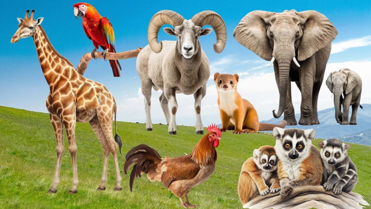 Wild Animal Funniest : Kangaroo,Tiger Cow, Lion, Toad, Dog - Wild ...