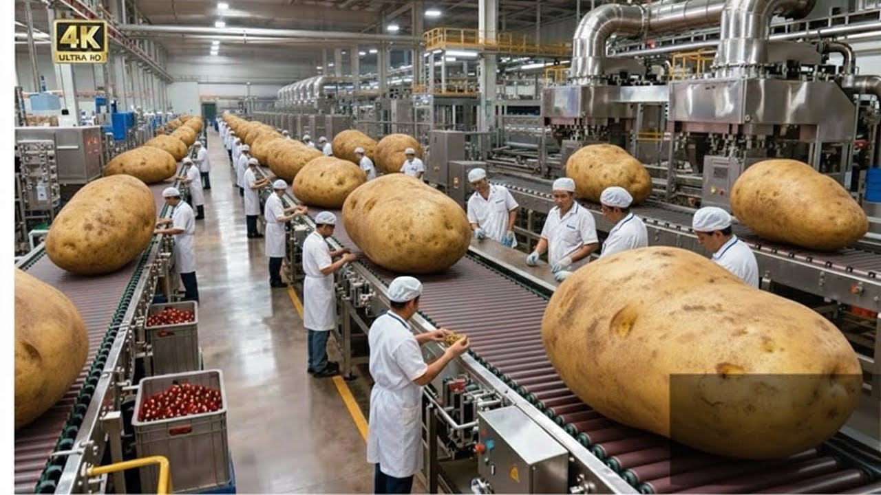 Inside the Potato Mega Factory: From Muddy Field to Wrapped Pallets ...