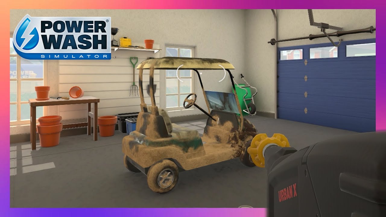 POWER WASH SIMULATOR - CLEAN THE GOLF CART | SINGLE PLAYER WALKTHROUGH ...