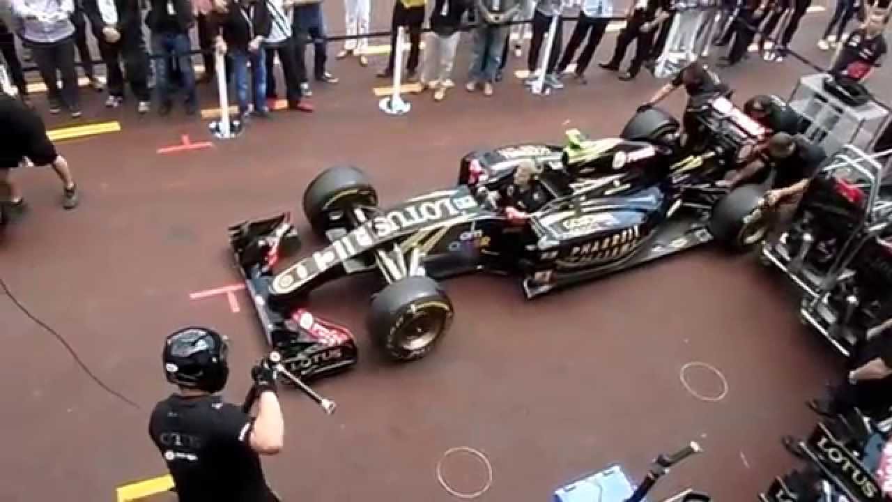 Lotus F1 Team Practice Pit Stop Monaco GP 2015 - YouTube